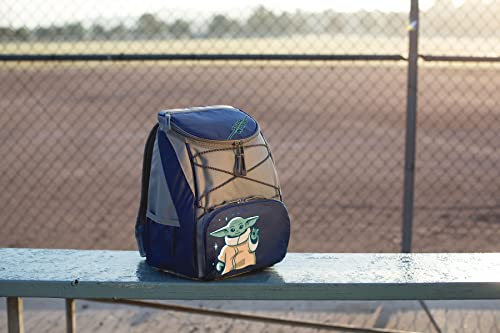 ONIVA - a Picnic Time brand Star Wars-PTX Soft Cooler Backpack-Insulated Lunch Bag, Grugu-Navy Blue, 11 x 7 x 13.5