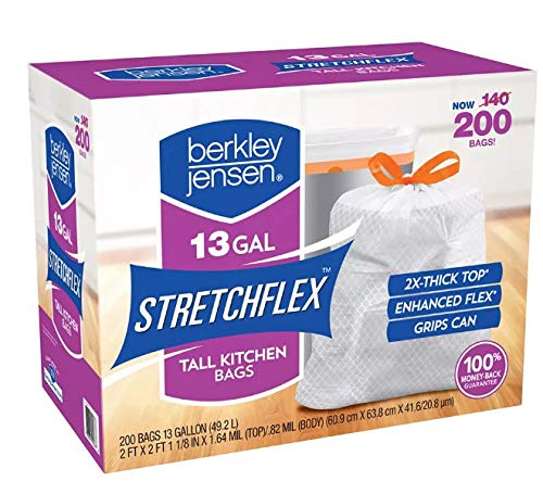 Berkley Jensen 13 Gallon Drawstring Trash Bags, 200 ct.