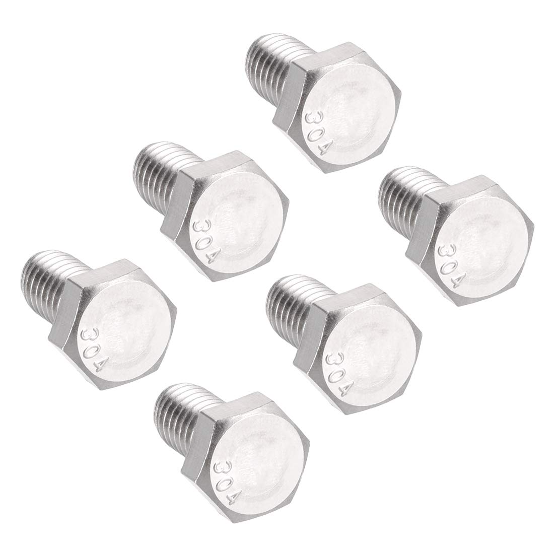 uxcell 5/16-18x5/8 Hex Bolts 304 Stainless Steel Hexagon Screw Bolt 6pcs