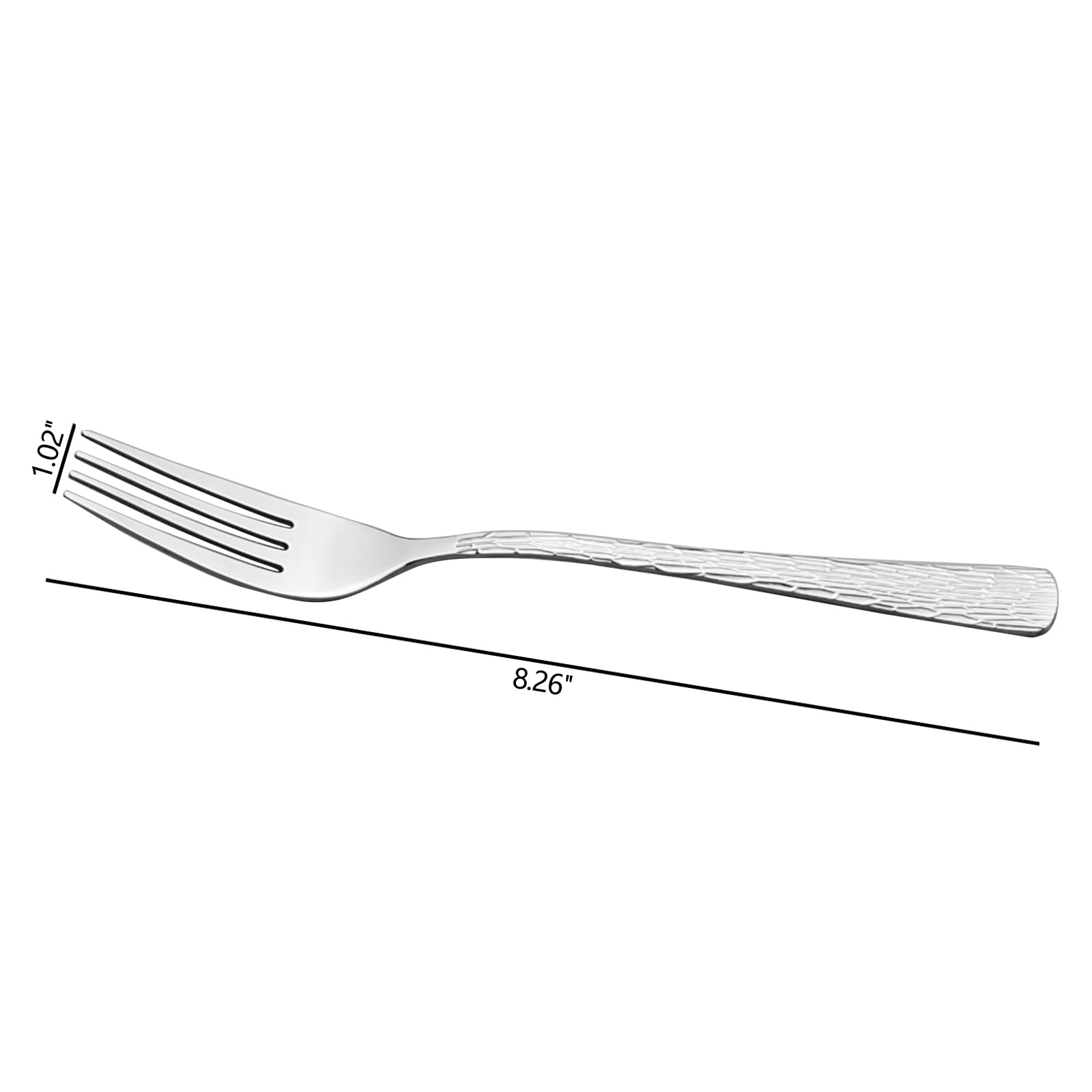 Xeabia 12 Pieces Stainless Steel Dinner Forks, Stainless Steel Table Forks