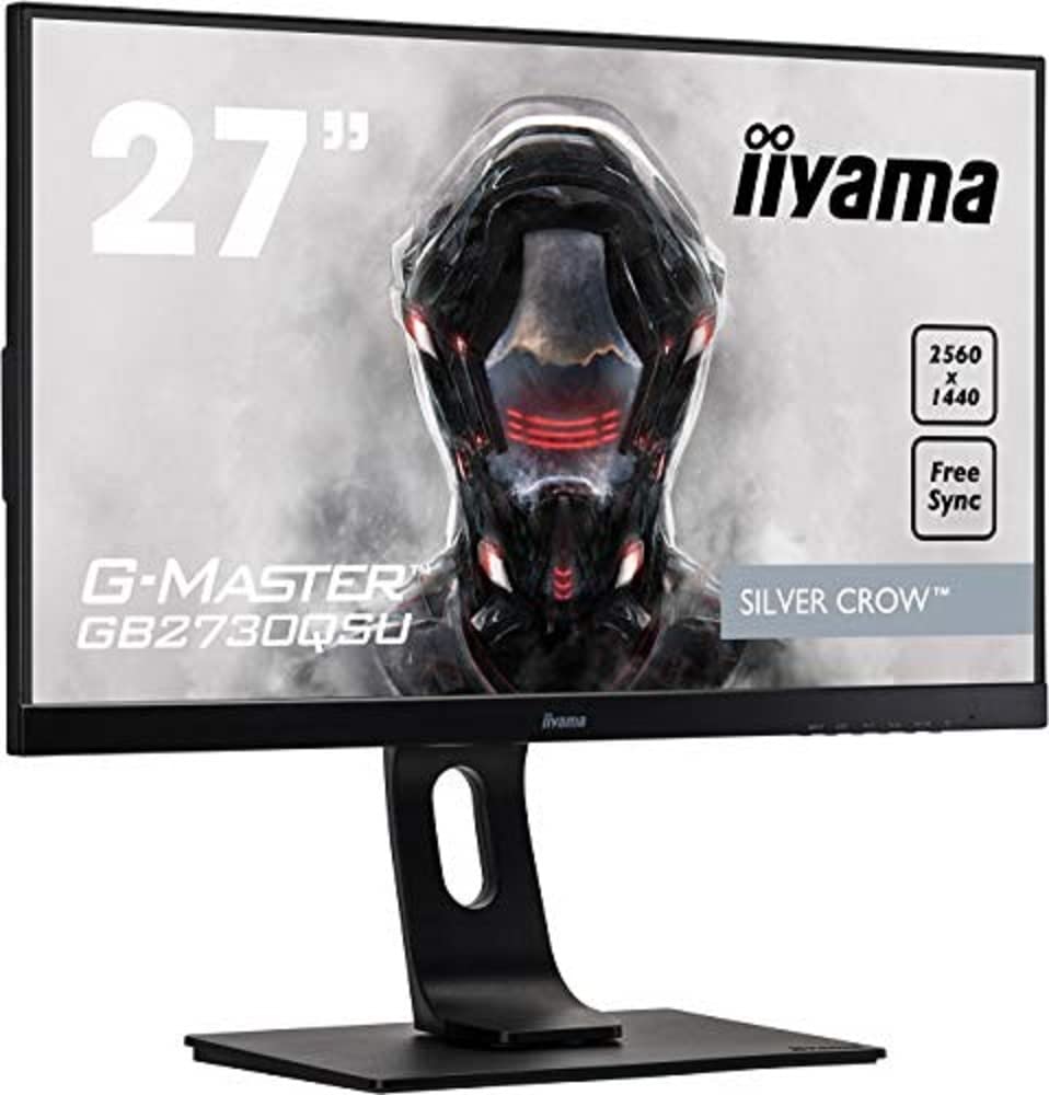 Iiyama 27 ETE Gaming, 2560x1440, G-Master Silver Crow, 1ms, GB2730QSU-B1 (G-Master Silver Crow, 1ms, FreeSync, 13cm Height adj. Stand, 350cd/mý)