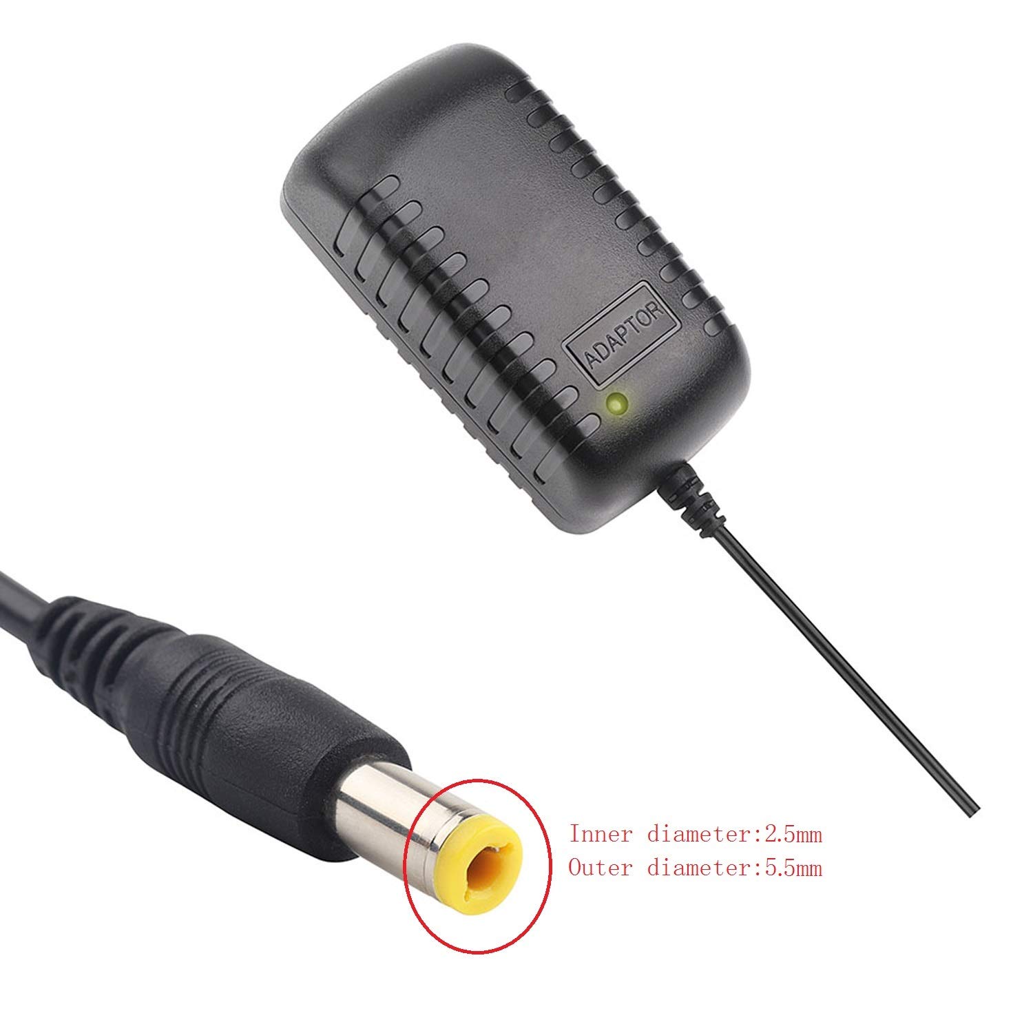 Molshine Compatible for Brother P-Touch Label Maker AD24 AD-24 PT-D210 PT-D200 PT-1880 PT-2730 PT-1230 PT-1290 9V AC DC Power Supply Adapter ((4.9ft))