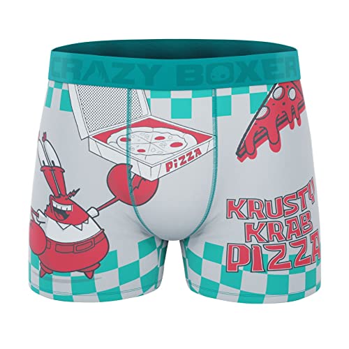 CRAZYBOXER SpongeBob Krusty Krab Pizza Men's Boxer Briefs