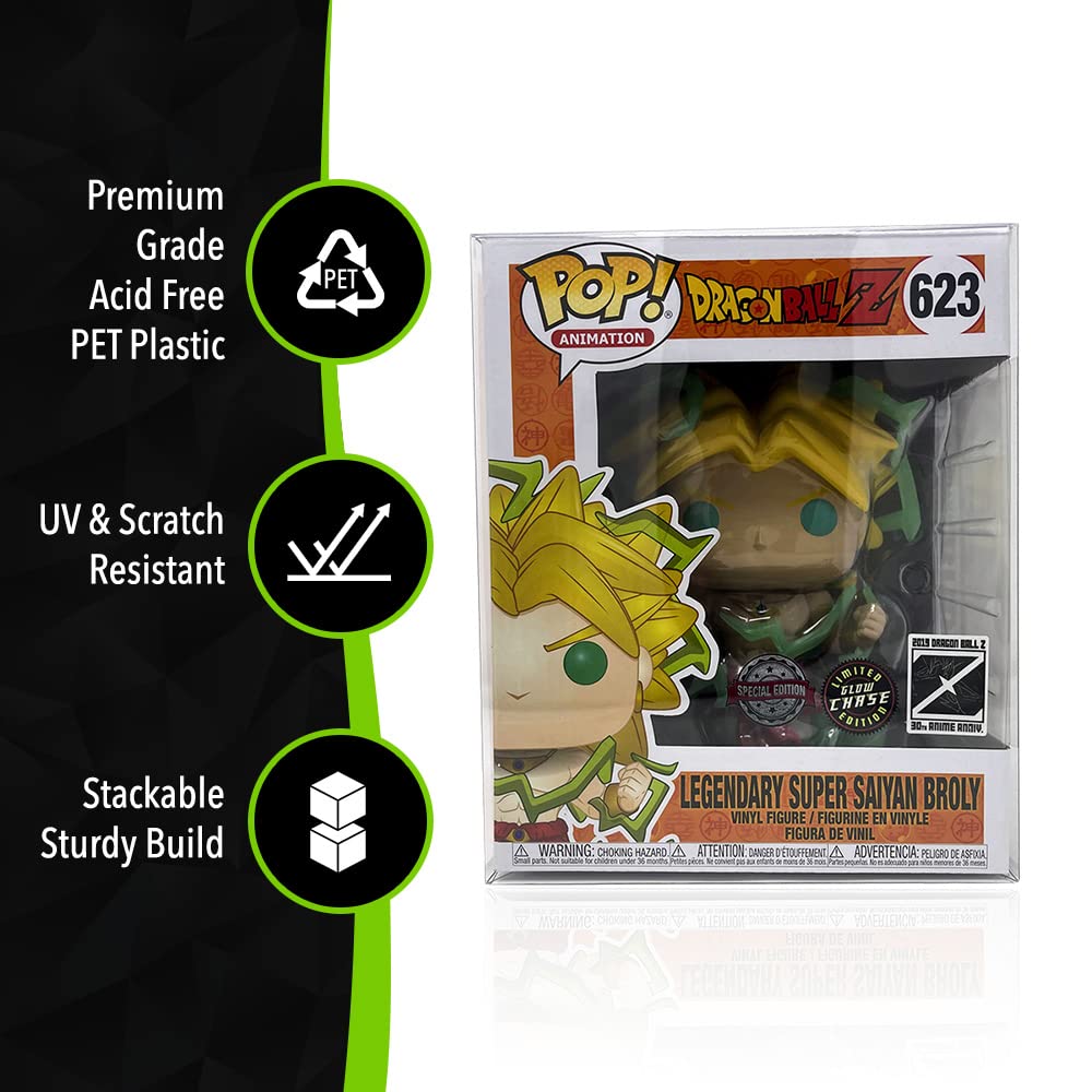 EcoTEK Protectors Pop Protector Compatible with Funko POP! - 6" Inch Figures Strong Acrylic Protector Scratch Resistant Crystal Clear Funko Pop Protector Case, Acid Free