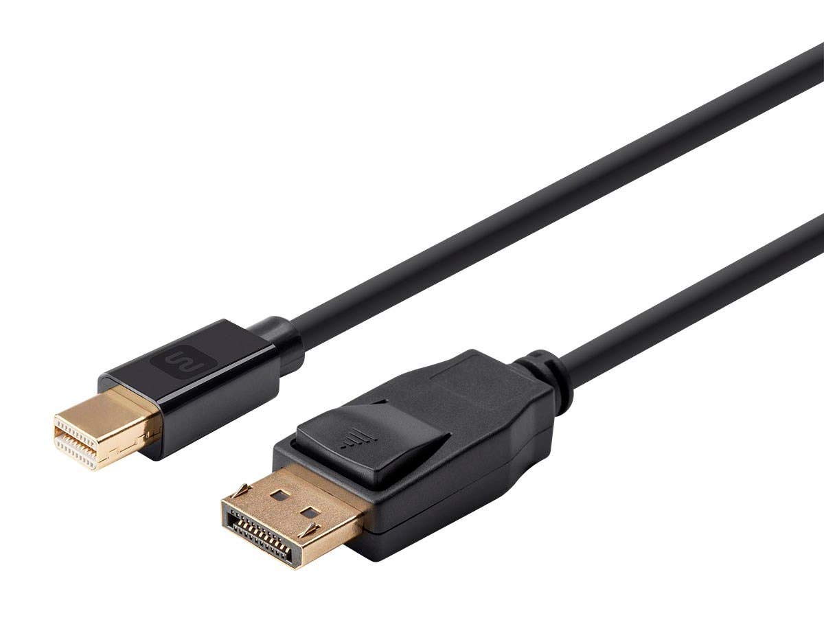 Monoprice 115888 Mini DisplayPort 1.2 to DisplayPort Cable - 1.5 Feet, 4K Capable, Supports 3D Video - Select Series Black