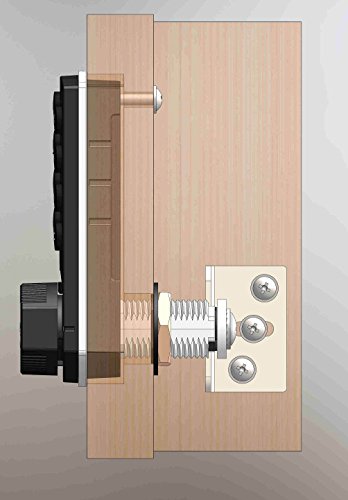FJM Security Products Combi-Cam E, 7910-K10, Electronic Cabinet Lock, Black Finish, Small