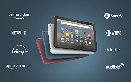 Amazon Fire HD 8 tablet, 8" HD display, 32 GB, designed for portable entertainment, Black (Renewed Premium)