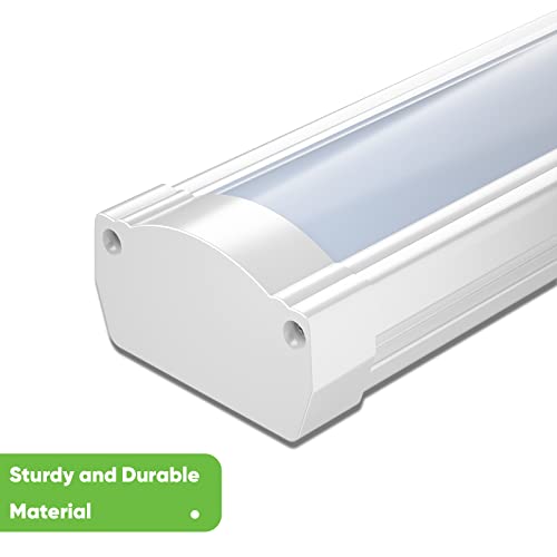 ANTLUX 8FT LED Shop Lights for Garage 8 Foot Linear Strip Light, 72W 8000LM, 5000K, Workshop Warehouse Ceiling Lighting Fixtures with on/Off Switch, Plug in, 8β Fluorescent Tube Replacement, 4 Pack