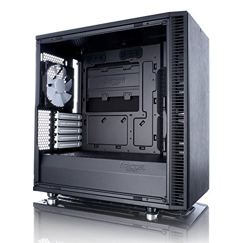 Fractal Design Define Mini C - Mini Tower Computer Case - mATX - Optimized for High Airflow and - 2X Fractal Design Dynamic X2 GP-12 120mm Silent Fans Included - PSU Shroud - Black