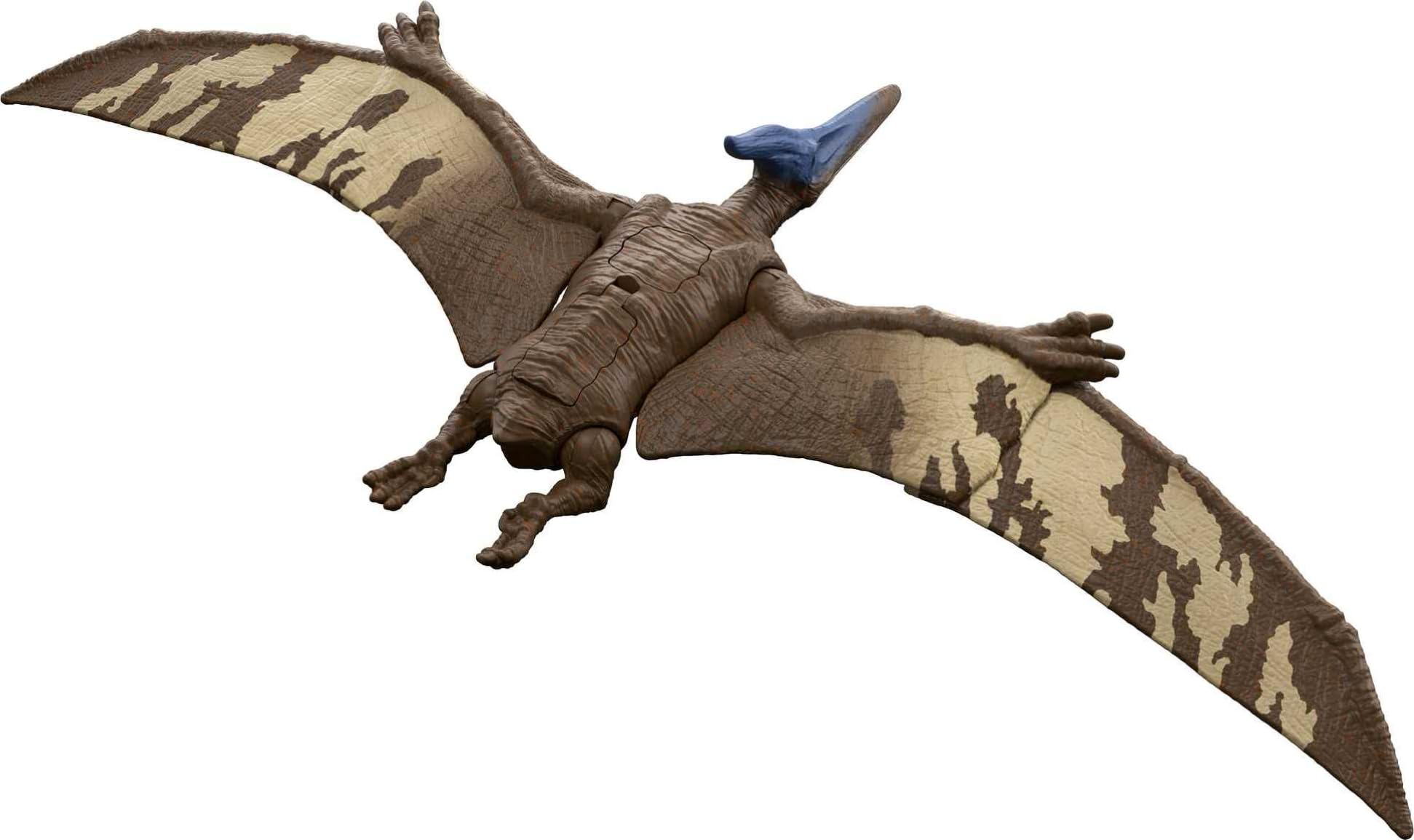 Mattel Jurassic World Dominion Roar Strikers Dinosaur Action Figure with Roaring Sound & Attack Action, Pternanodon Dino Toy Includes Downloadable App & AR