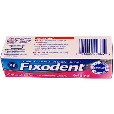Fixodent Original Denture Adhesive Cream 1.4 Oz
