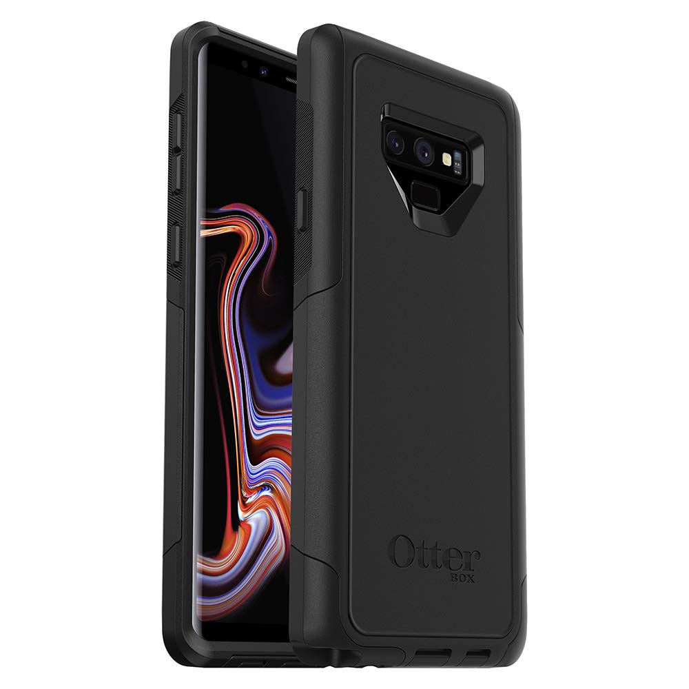 OtterBox COMMUTER SERIES Case for Samsung Galaxy Note9,Synthetic rubber slipcover|Polycarbonate shell,Lightweight - Retail Packaging - BLACK