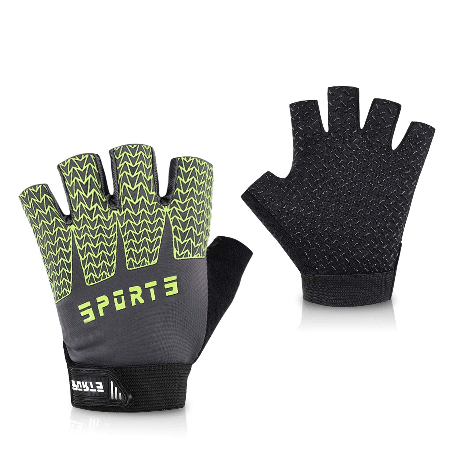 Accmor Kids Sport Gloves, Kids Half Finger Gloves, Kids Boys Girls Cycling Gloves, Kids Fishing Gloves for Cycling Camping Fishing Outdoor Sports