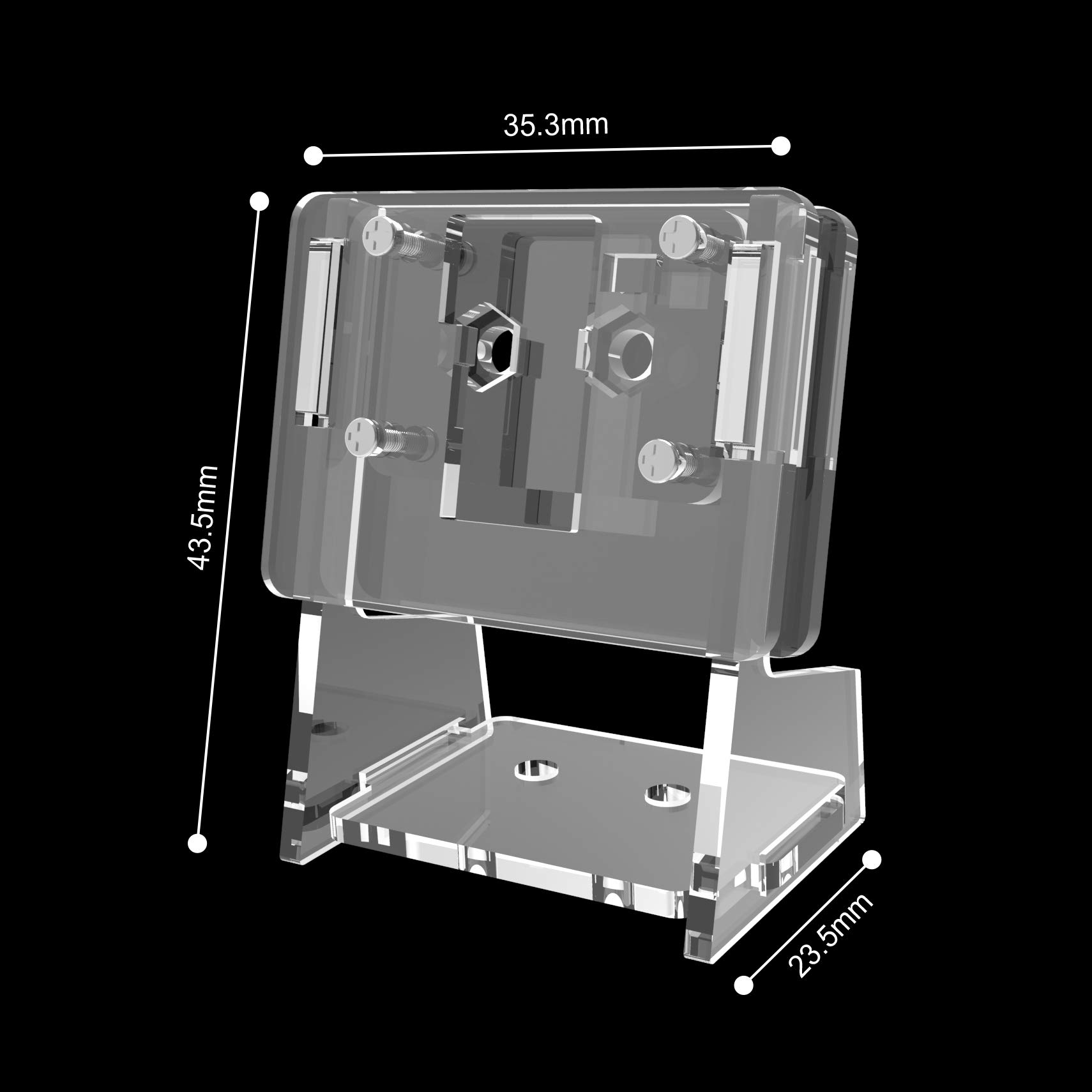 5MP 1080P Video Camera Module for Raspberry Pi 4 Model B, Pi 3 b+, Pi Zero W Camera with Case Flex Cable (Camera + Holder)