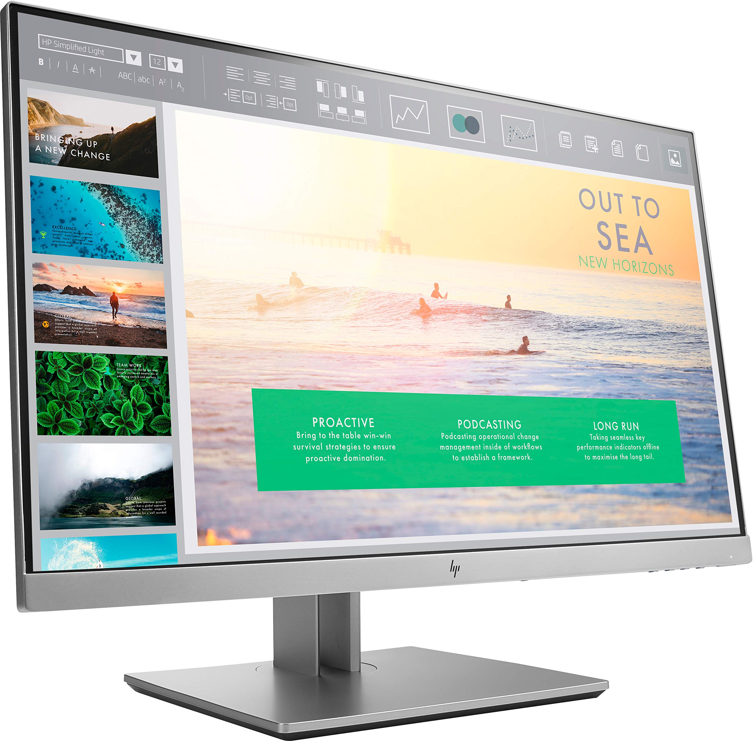 HP 23’’ (58.4 cm) EliteDisplay E233 IPS LED Backlit FHD Anti-Glare Computer Monitor with Pivot Rotation (Black/Silver)