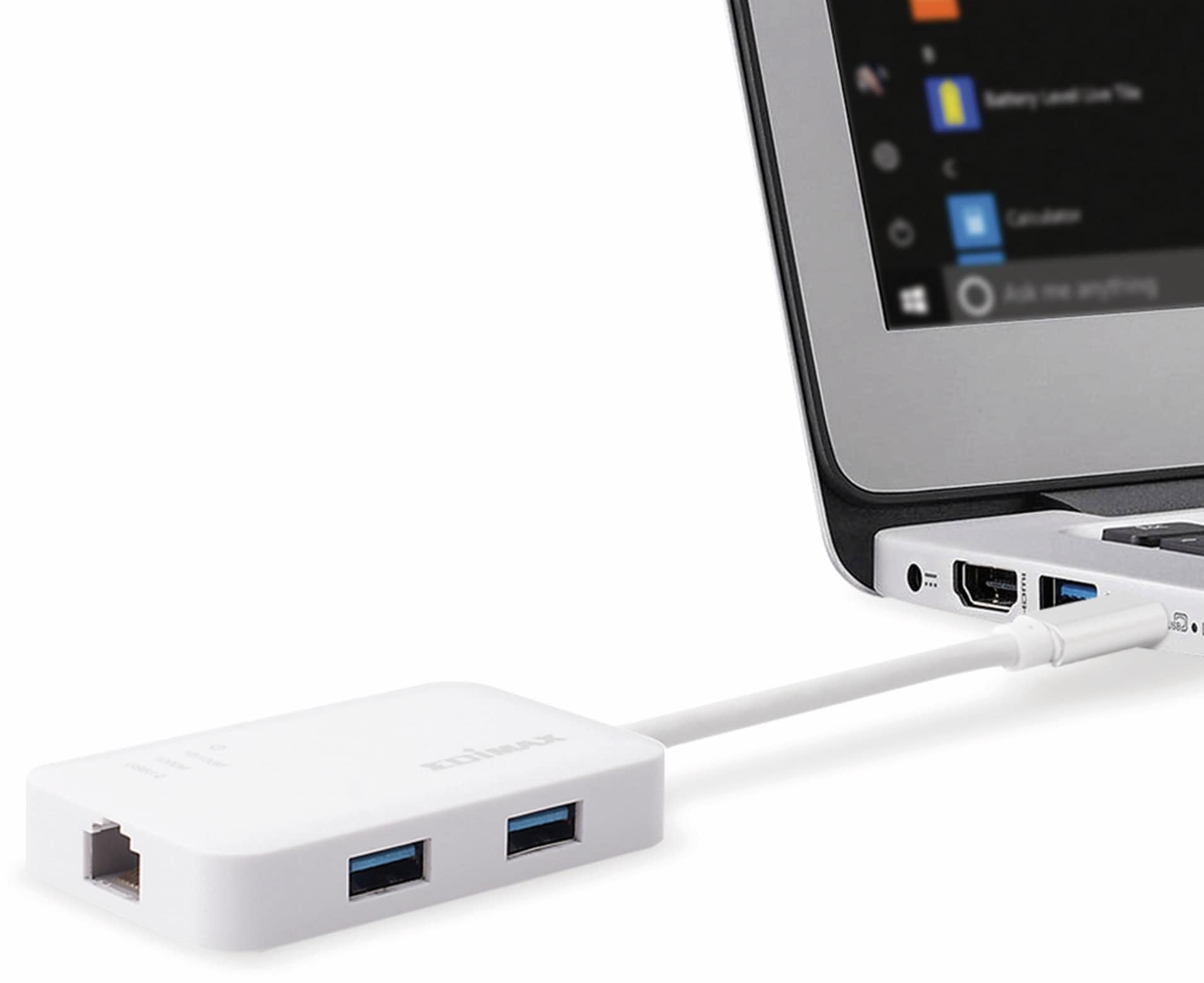 EDiMAX USB-C to 3-Port USB 3.0 Gigabit Ethernet Hub