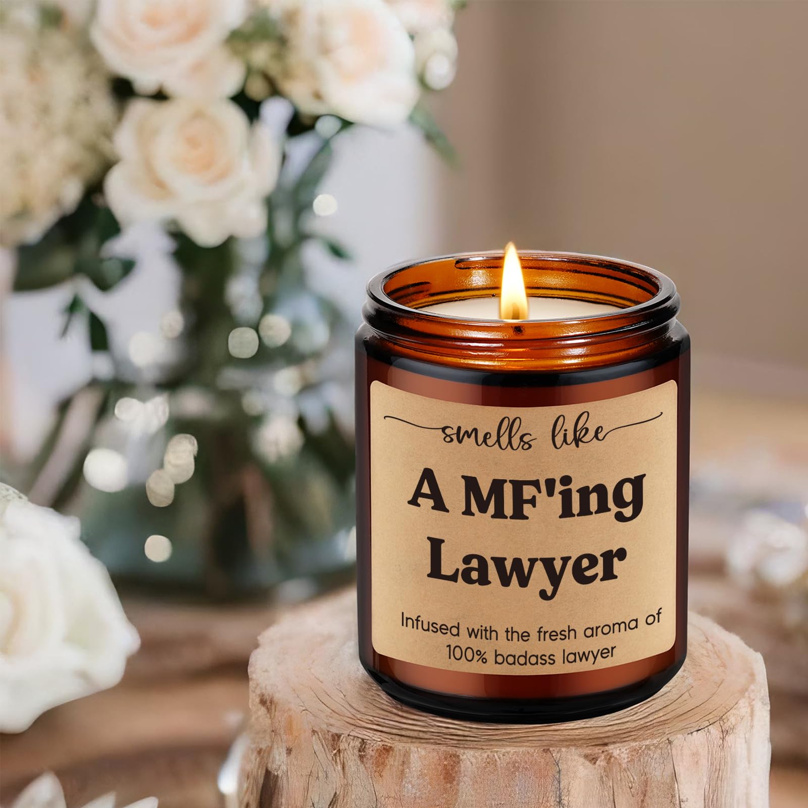 Miracu Badass Lawyer Candle, Lawyer Gifts for Women, Men - Funny Gifts for Law Students, Cool Gifts for Lawyers - Christmas, Law School Graduation Gifts, Future Lawyer Gifts, Law School Essentials