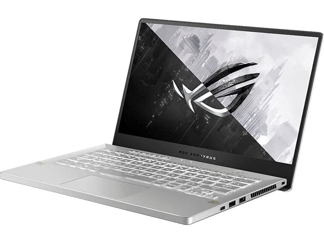 ASUS ROG Zephyrus 14" FHD 144Hz Gaming Laptop, AMD Ryzen 7-5800HS Processor, 24GB RAM, 2TB PCIe SSD, Backlit Keyboard, NVIDIA GeForce RTX 3060 Graphics, Windows 11, White, 32GB USB Card