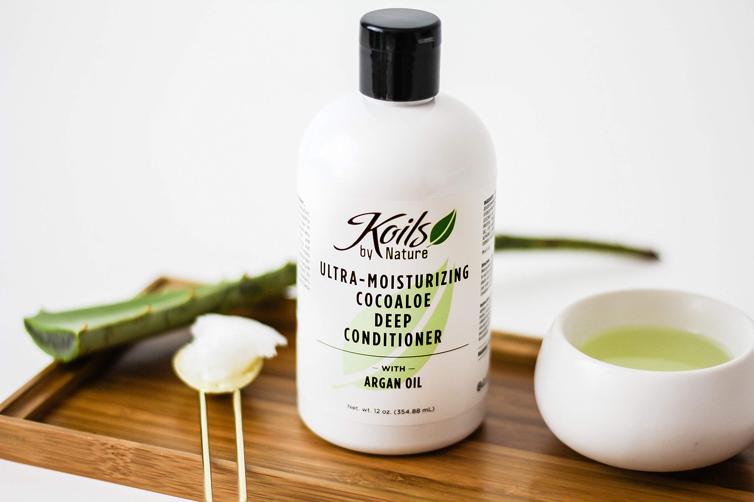 Koils by Nature Ultra-Moisturizing Cocoaloe Deep Conditioner | 8 Oz | Retain Moisture, Prevent Breakage, Adds Protein | Argan Oil