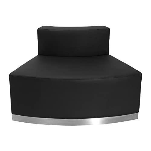 Flash Furniture HERCULES Alon Series Black LeatherSoft Reception Configuration, 15 Pieces