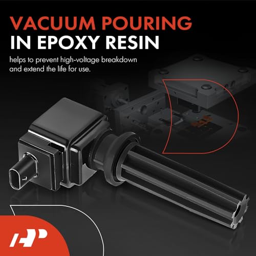 A-Premium 4PCS Ignition Coil Packs Compatible with Ford, Lincoln, Jaguar & Land Rover Vehicles - [2.0L 2.3L 2.5L] - Explorer 2013-2019, Focus 2012-2018, Fusion 2013-2020, MKC 2015-2019, LR2 2013-2015