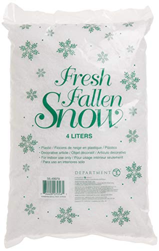 Department 56 Village Collections Fresh Fallen Snow Landscape Accessory, 4 liters bag, White