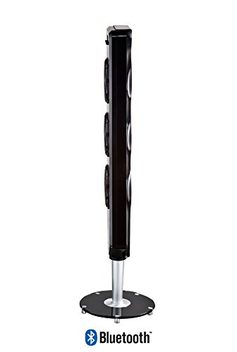 Ozeri 3X Tower Fan (44") with Bluetooth and Passive Noise Reduction Technology, Black
