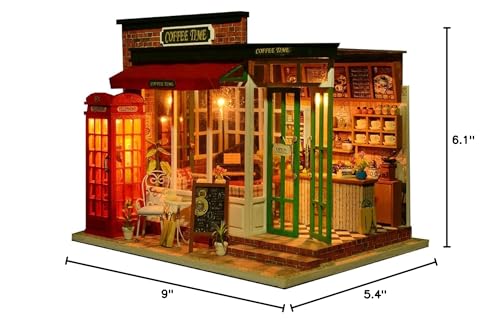 Flever Dollhouse Miniature DIY House Kit Creative Room with Furniture for Romantic Valentine's Gift (Encounter Beauty)