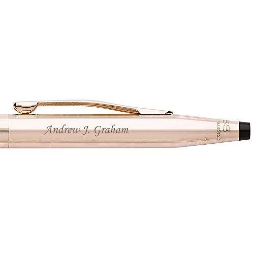 Gold Cross Pen Set | Engraved/Personalized Cross Classic Century 14 Karat Gold Plated Pen and Pencil Gift Set. Custom Engraved and Shipped in 1 Business Day.