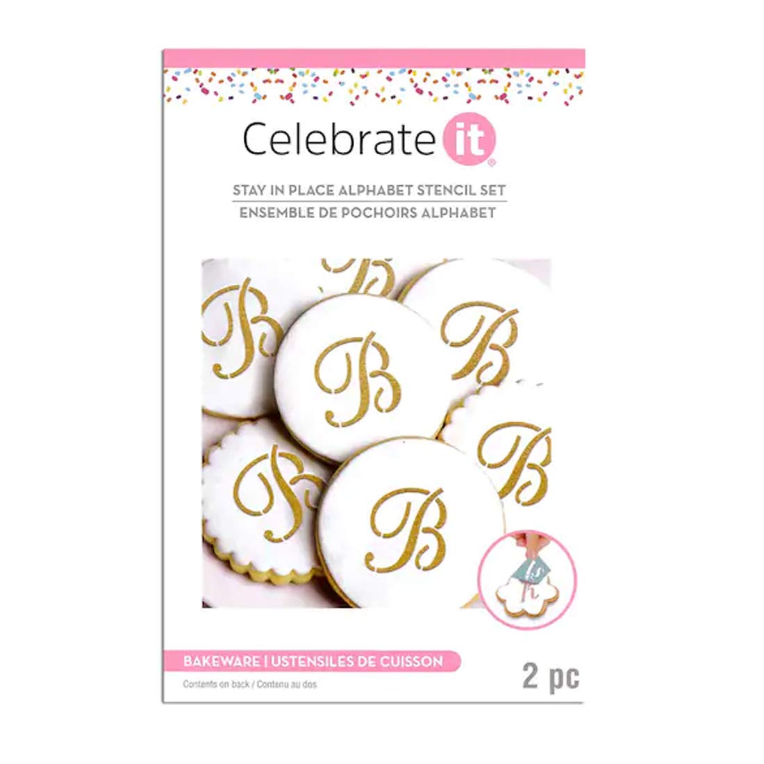 Alphabet Stay In Place Food Stencils by Celebrate It