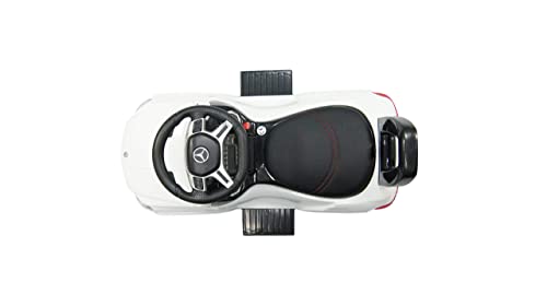 Best Ride On Cars 4 in 1 Mercedes Battery Powered Push Car, White, Large