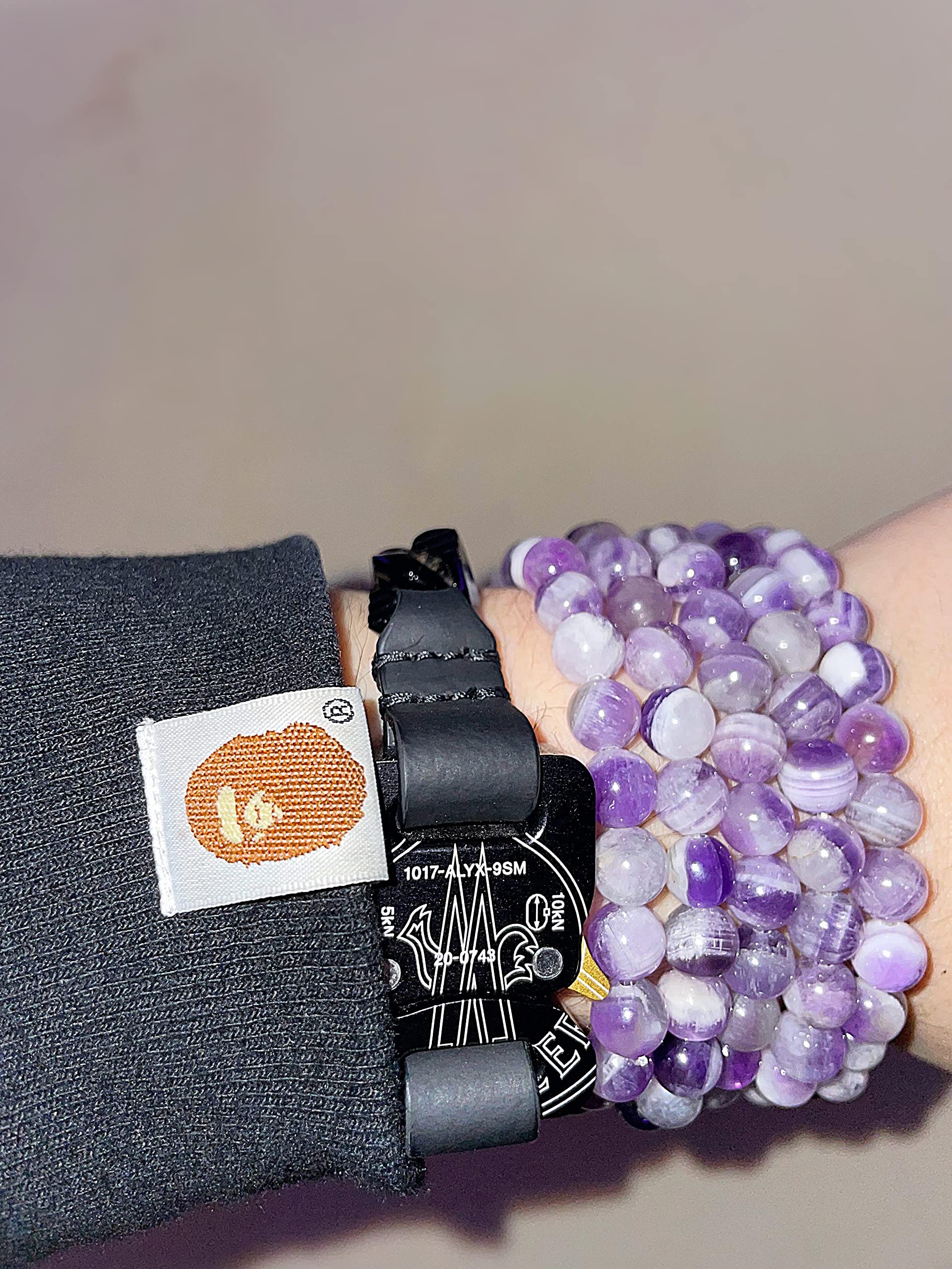 Amethyst 8mm Bracelet for Healing Crystal For Anxiety, Clarity, and Spiritual Development