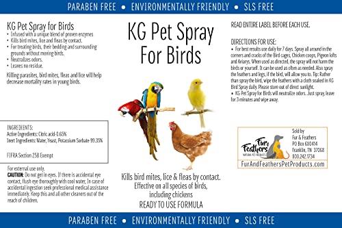 KG Pet Spray for Birds - 128oz Concentrate