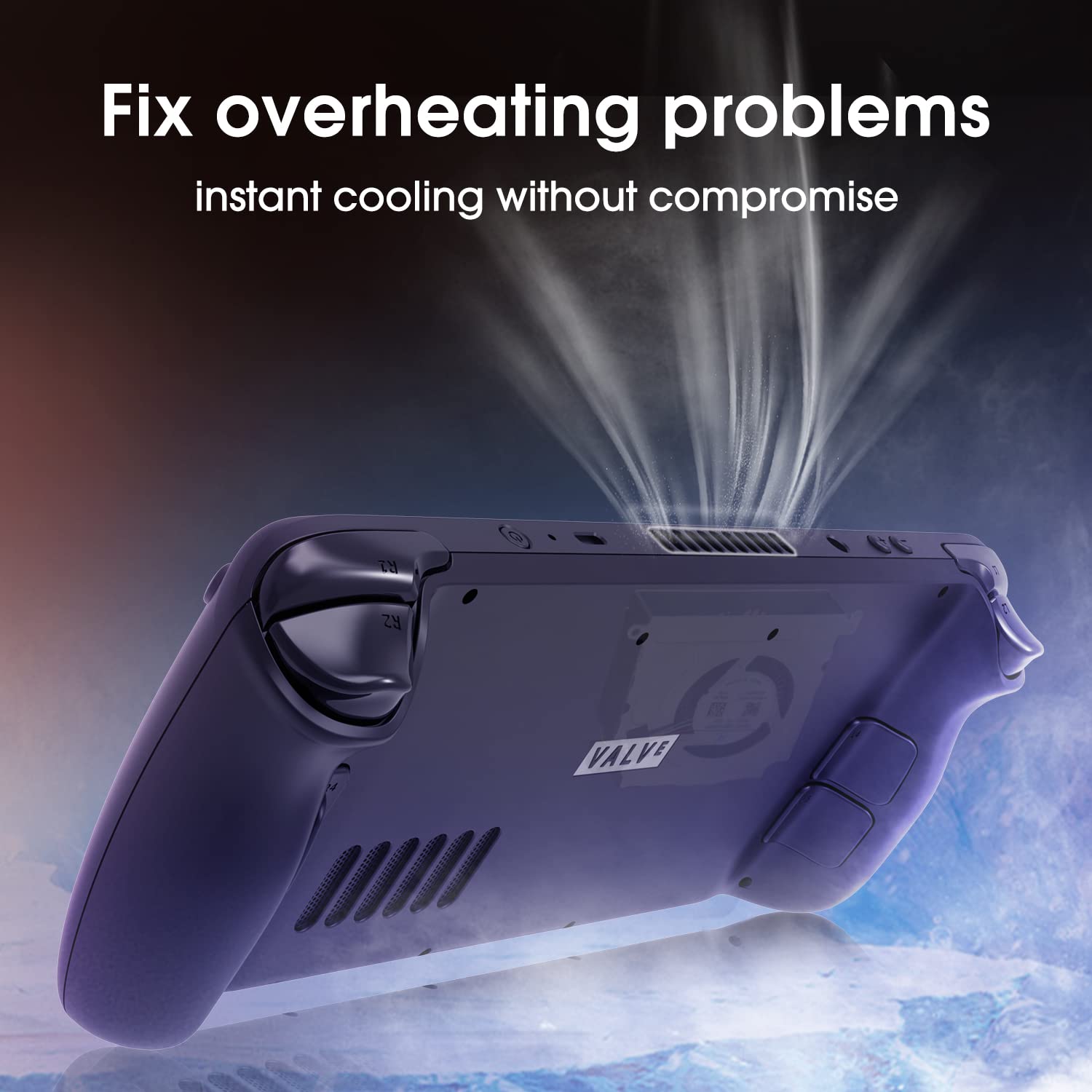 amFilm Steam Deck Fan Replacement - (Huaying) Replacement CPU Cooling Fan for Steam Deck with Screwdriver Set Complete Installation Set, 2021 & 2022 64 GB/ 256 GB NVMe/ 512 GB NVMe Model