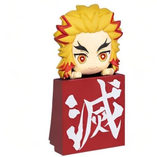 EED UTCFR95461 Demon Slayer Kimetsu no Yaiba Rengoku Kyojuro Hashira 1 Hikkake Statue, 3.09-inch Height