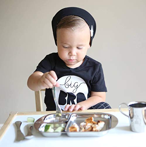 Kiddobloom Kids Stainless Steel Utensil Set, High Grade Stainless #304 (18/8), Frog Model, Set of 5 (2 Spoons, 2 Forks, and 1 Butter Knife) Safe Flatware/Silverware/Cutlery for Toddler and Kids.