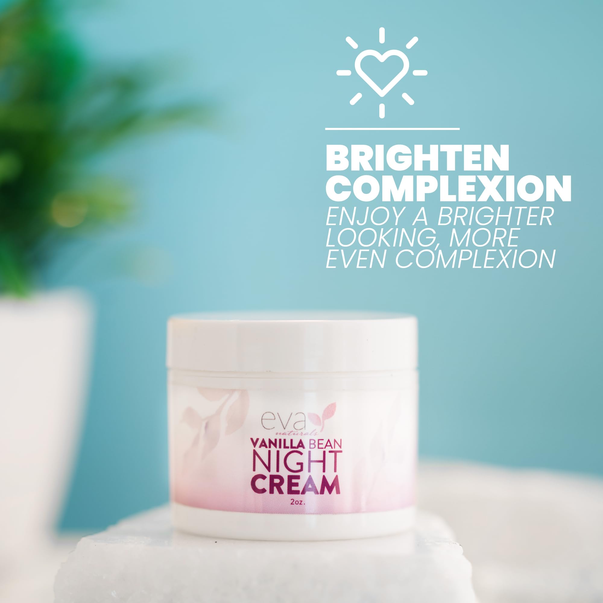 Eva Naturals Vanilla Bean Night Cream by Eva Naturals (60 ml) - With Vitamin E and Green Tea