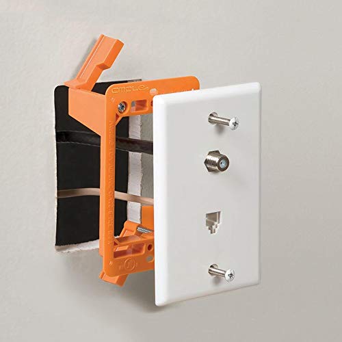 Cmple - Low Voltage Mounting Bracket 1 Gang Multipurpose Drywall Mounting Wall Plate Bracket β Single Gang