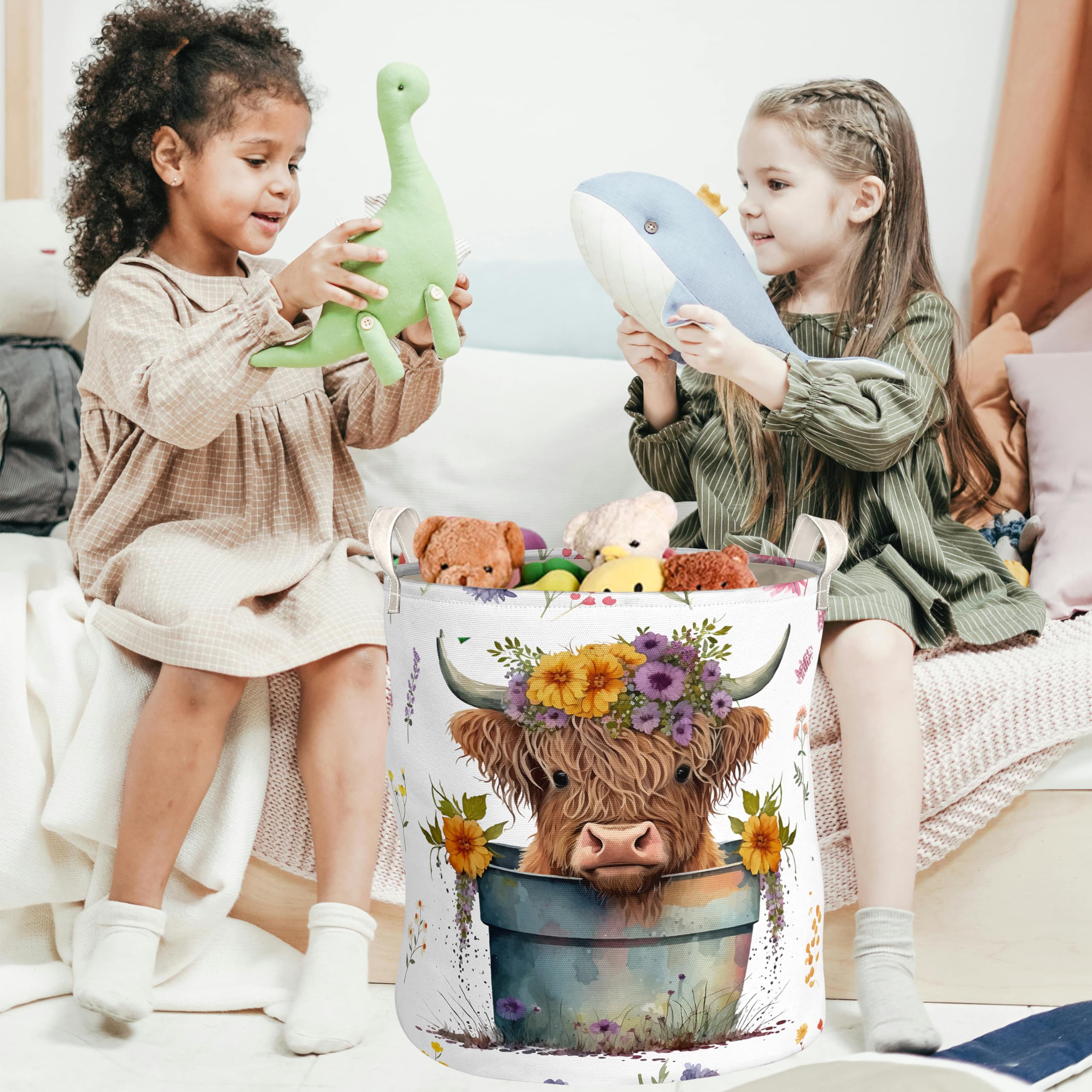 BBSET Star Laundry Basket Foldable Kids Galaxy Laundry Hamper Light weight Clothes Storage Basket Waterproof Room Toy Organizer Boys Girls Gift Bin for Decor (Star, 43L), LBT0318