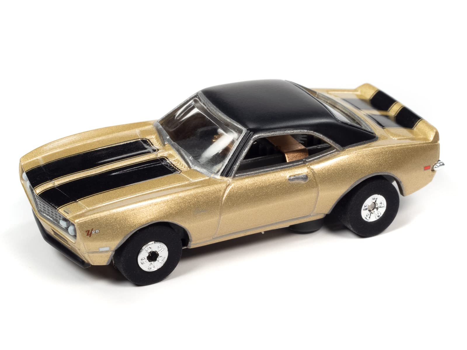 Auto World Thunderjet Cars N Coffee 1968 Chevrolet Camaro Z28 (Gold) HO Scale Slot Car