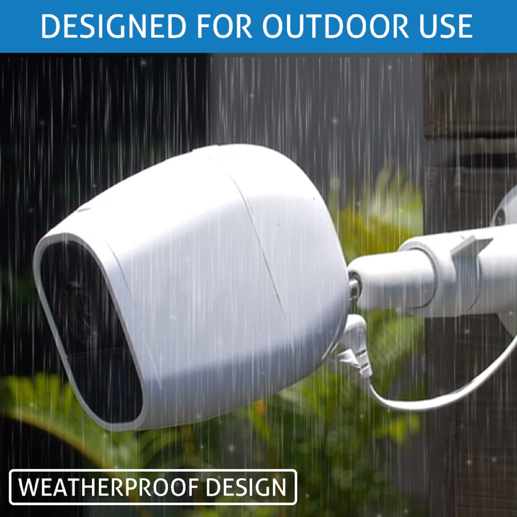 Weatherproof Outdoor Quick Charge 3.0 Power Adapter, Continuously Power Supply Compatible with Arlo Pro, Arlo Pro 2 and Arlo Go, 16.4 ft/5 m Long and Thin Cable