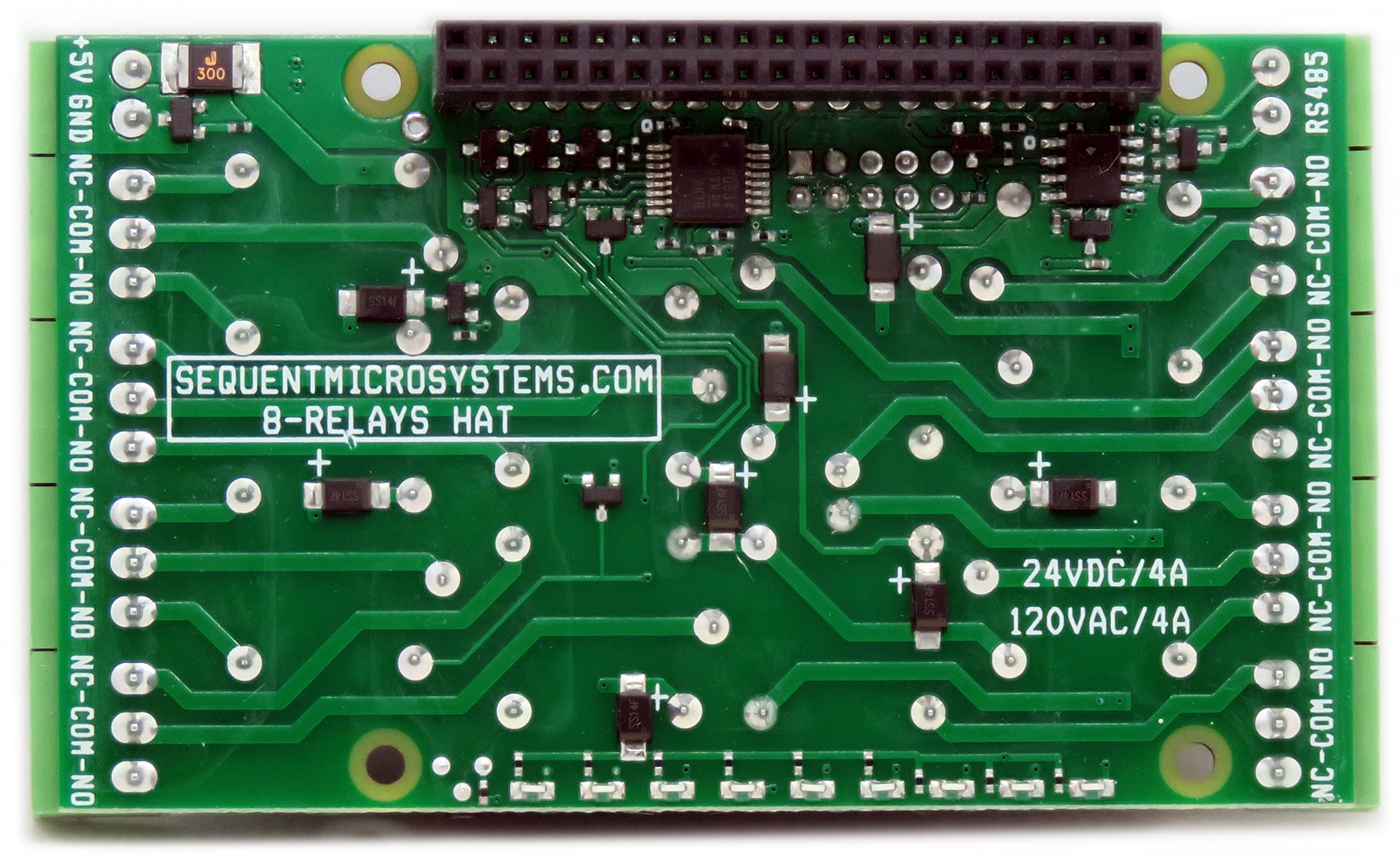 Eight RELAYS 8-Layer Stackable HAT for Raspberry Pi