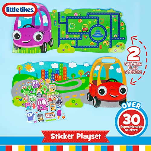 Repositionable Little Tikes Sticker Playset β Car & Truck Stickers for Kids Ages 3+