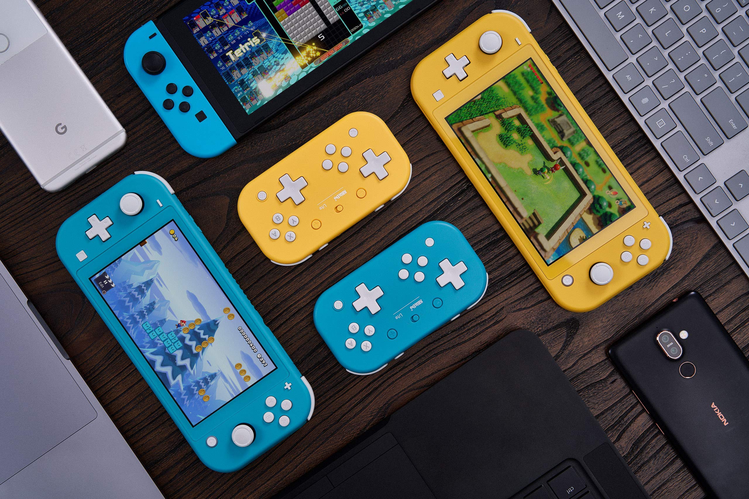8Bitdo Lite Bluetooth Gamepad for Nintendo Switch Lite, Nintendo Switch & Windows (Turquoise Edition) (Renewed)