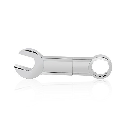 CHUYI Novelty and Cool Metal Wrench Shape Design 64GB USB 2.0 Flash Drive Pendrive Memory Stick Creative Thumb Drive Jump Drive Gift