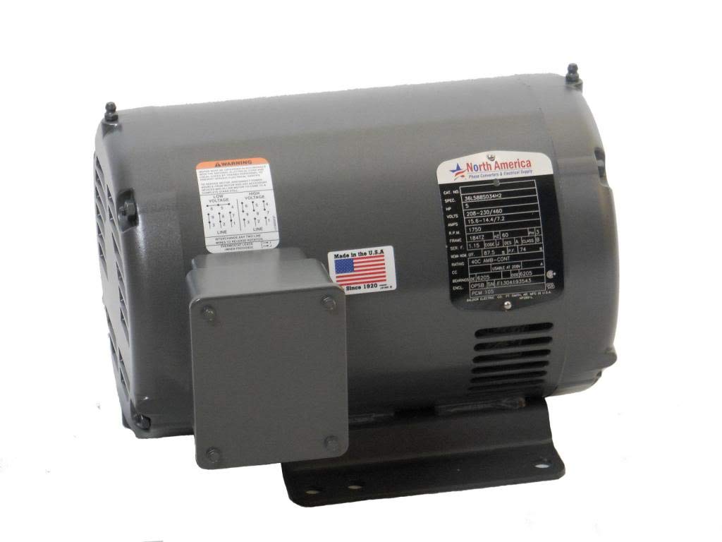 PL-5 Pro-Line 5HP Rotary Phase Converter - Converts Single Phase into 3 Phase Power
