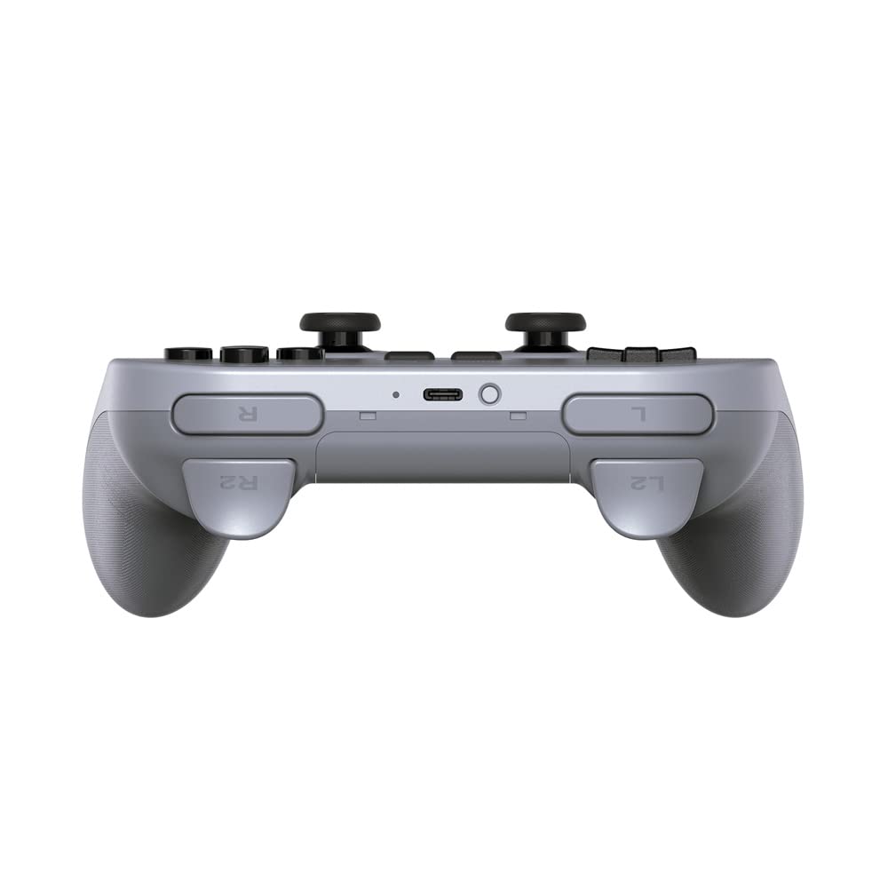 8BitDo Pro 2 Bluetooth Controller for Switch, PC, Android, Steam Deck, Gaming Controller for iPhone, iPad, macOS and Apple TV (Gray Edition)