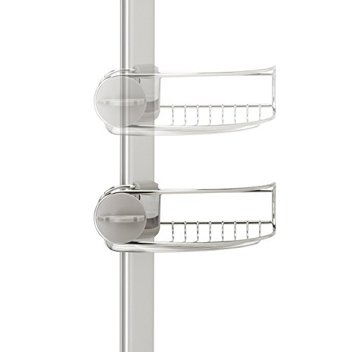 simplehuman Shower Caddy, Matt Stainless Steel + Anodised Aluminium
