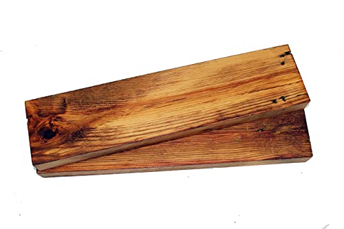Modern Timber Craft Reclaimed Wood Wall Shelves | Rustic Wall Decor | Set of 2 (24" x 6") | Easy-to-Install Hardware Included (Oiled)