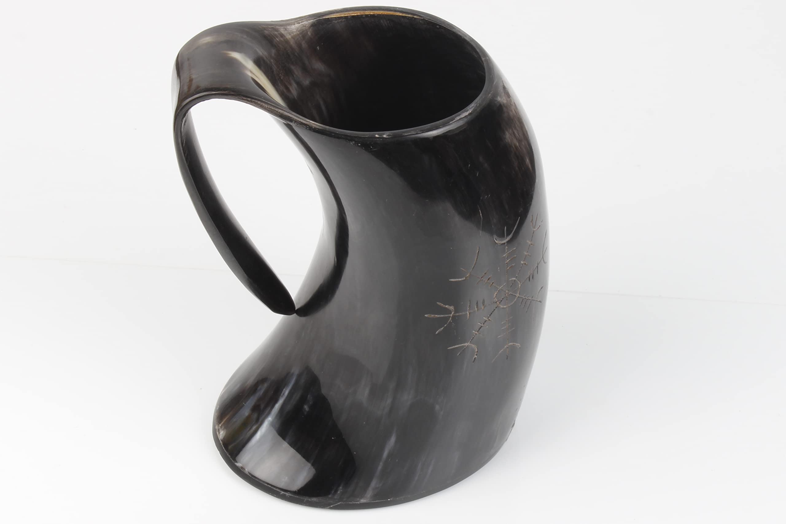 Father's Day Gifts Premium Original Viking Drinking Horn Mug Premium Viking Beer Tankard | Ideal for Beer Lovers-Wine-Mead & Ale | Nordic Inspired Drinking Mug